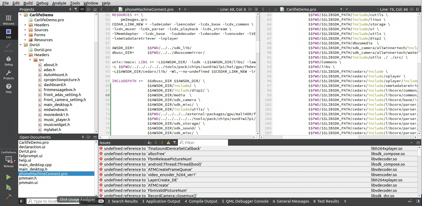 T113-s3 Buildroot SDK，有几个Qt Demo很有意思（CarlifeDemo等）编译不过，求大神帮助。 / 全志 SOC ...