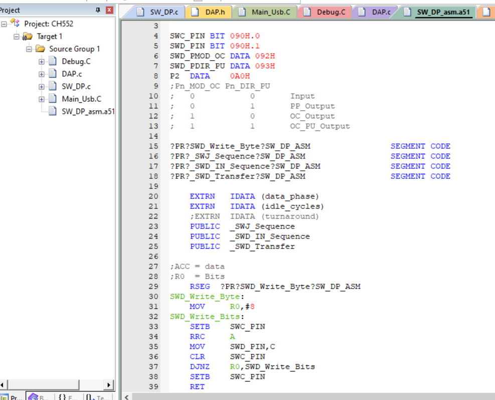 开源CH551/2实现的汇编优化高速DAP-Link (CMSIS-DAP v2) / Cortex M0/M3/M4/M7 / 哇酷®开发者 ...
